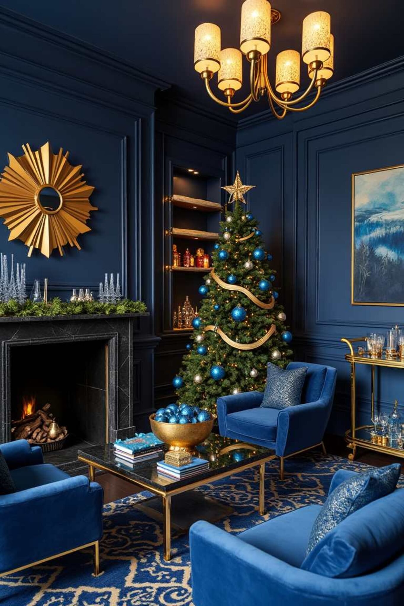 15 Blue Christmas Decorations Ideas for a Modern Holiday Vibe