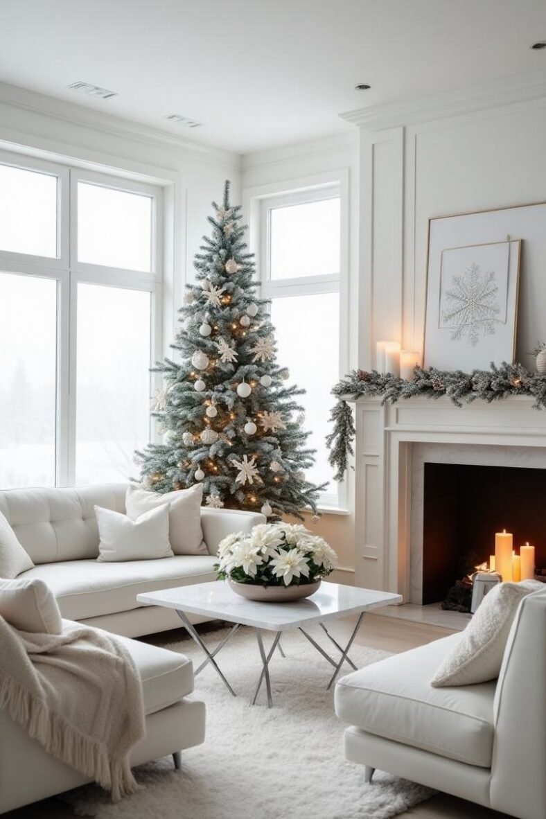 15 White Christmas Decorations Ideas That Scream Winter Wonderland