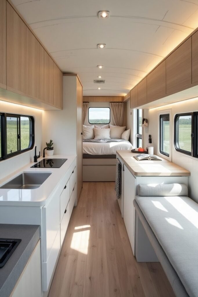 15+ Modern Camper Van Interiors Design Ideas – Minimalist Travelers Are ...
