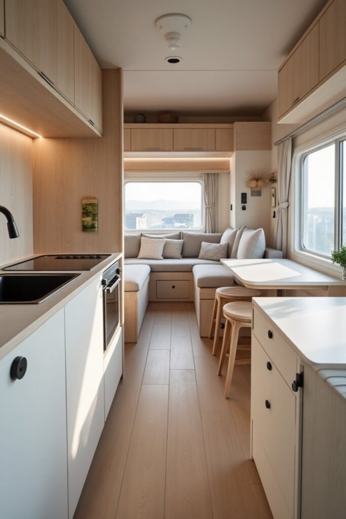 12 Minimalist RV Interior Design Ideas Will Make Your Tiny Home Feel ...