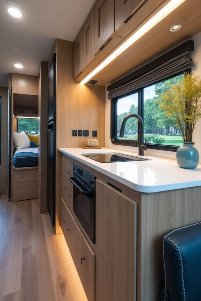 15+ Modern RV Kitchen Designs That Will Change Your Travel Experience