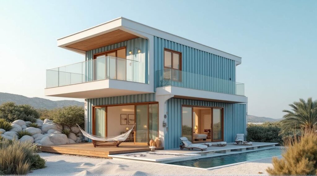 2-Story Container Homes: 15 Space-Saving Designs, Layouts for Families