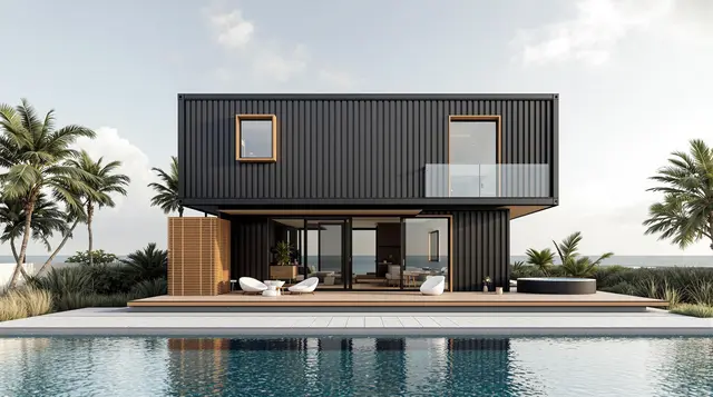 Beachfront Shipping Container Homes | 15 Tropical Designs for Permanent ...