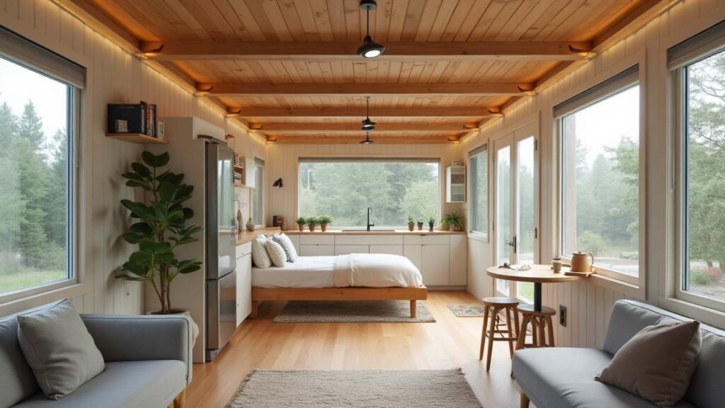 16 Clever Tiny Homes with Full-Height Windows That Create Illusions of ...