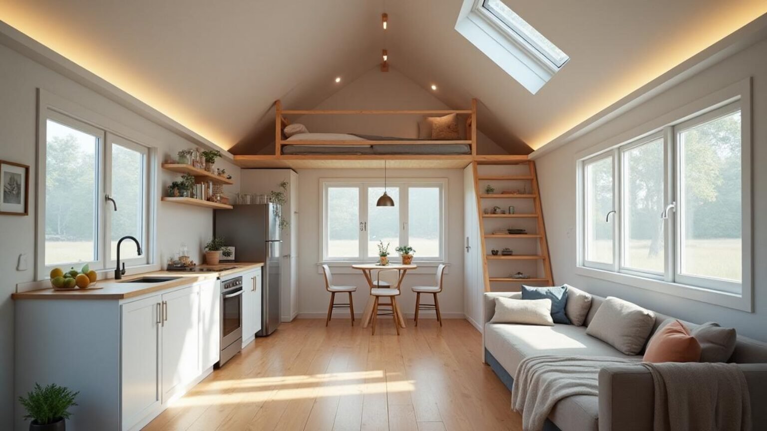 16 Clever Tiny Homes with Full-Height Windows That Create Illusions of ...